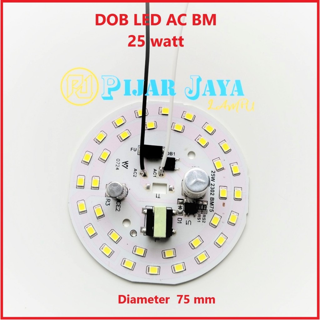 Jual PCB LED AC BM Watt Lengkap 5 7 9 12 15 18 20 25 30 40 50 Watt DOB ...