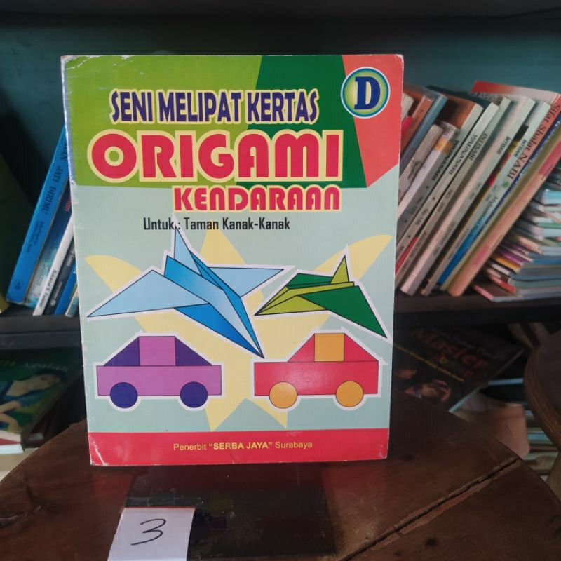 Jual buku seni melipat origami mobil penerbit serba jaya buku original ...