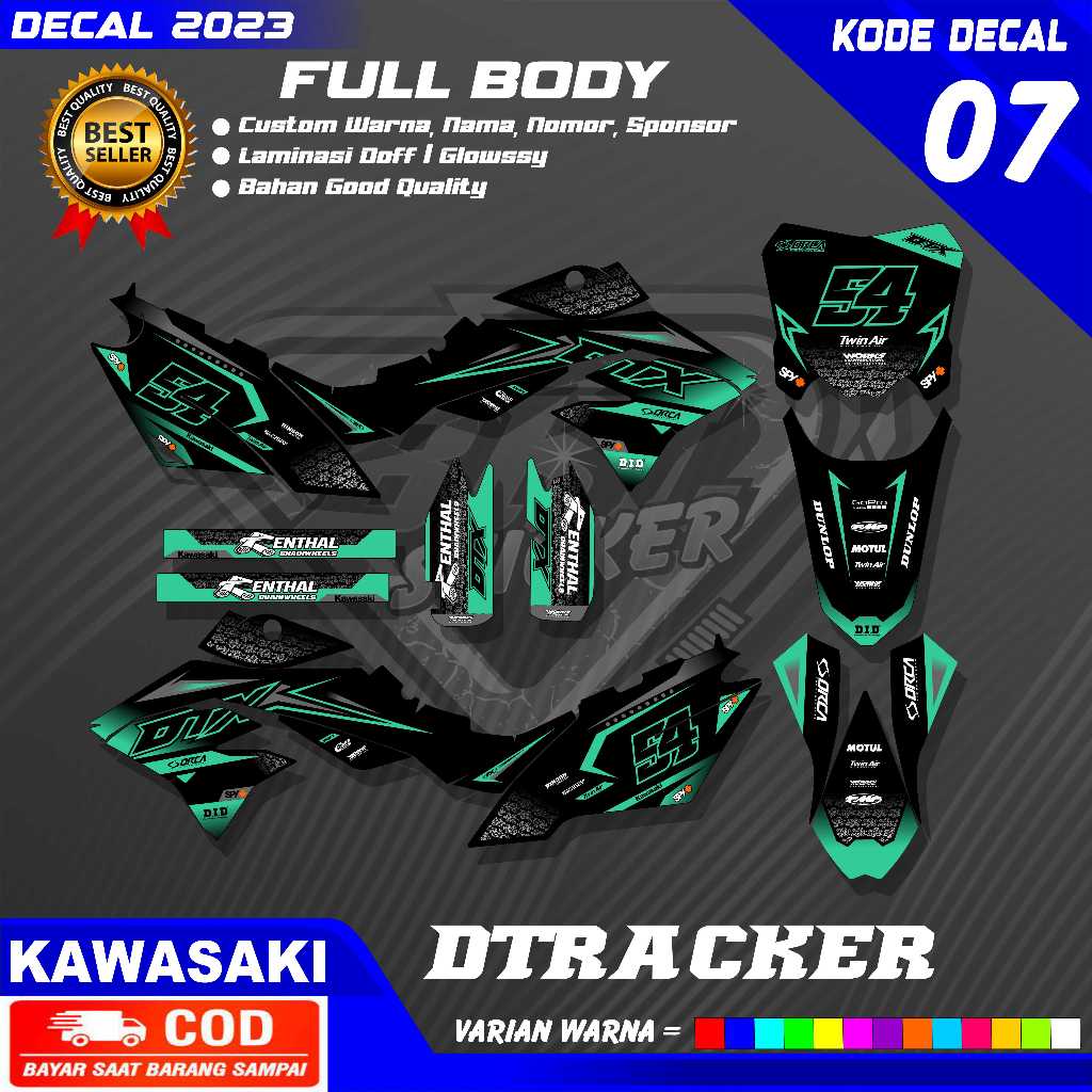 Jual Stiker Striping DECAL Variasi Lis DECAL DTRACKER Full Body Desain ...