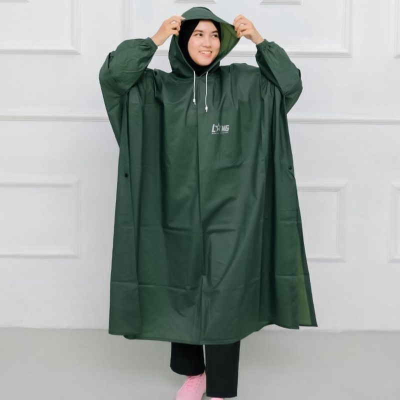 Jual JAS HUJAN MOTOR PONCO KELELAWAR LANG MANTEL HUJAN PRIA WANITA ...