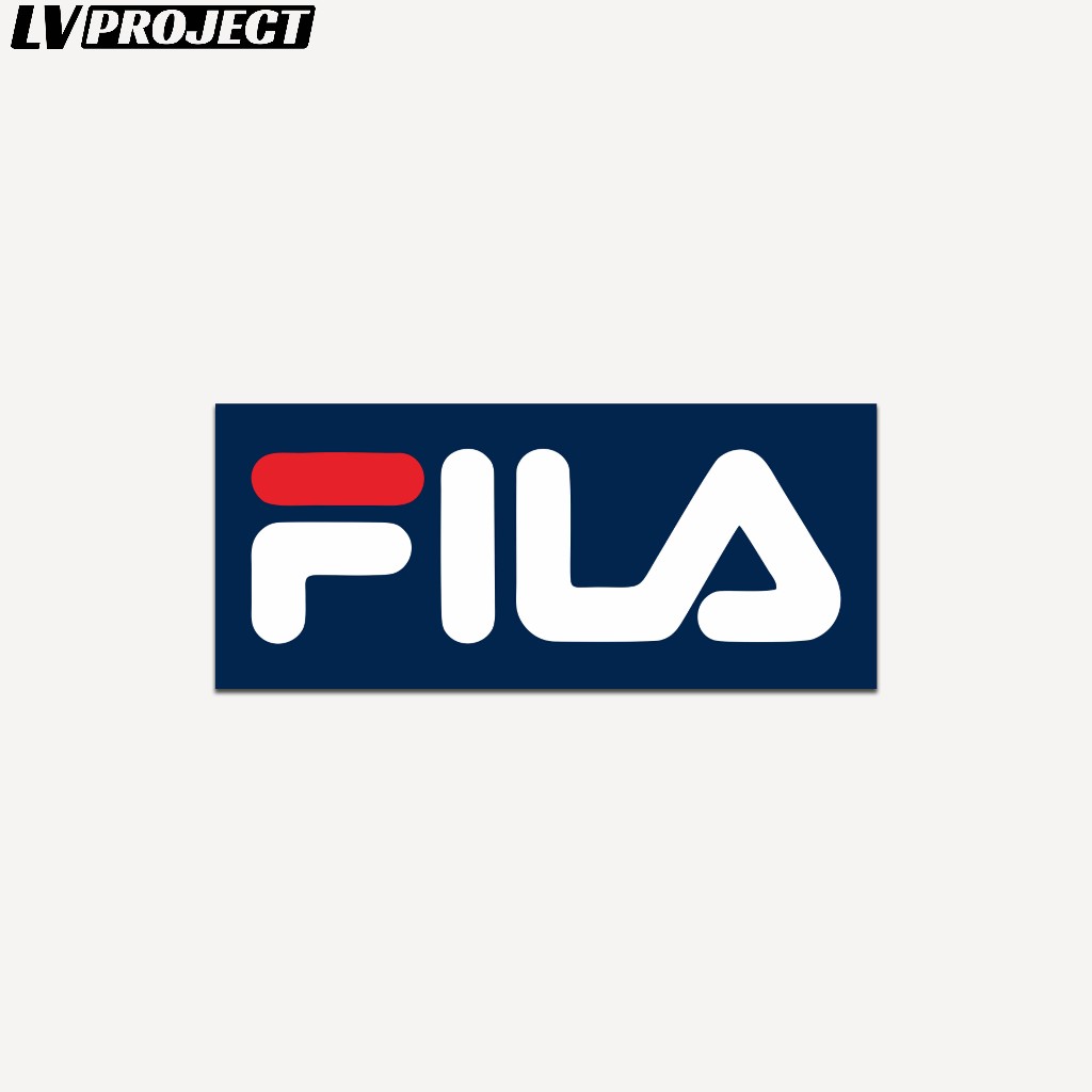Jual Stiker Brand Distro Casual Fila Print Cut Glossy Anti Air Sticker ...