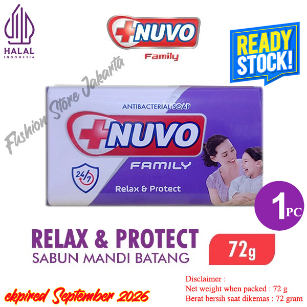 Jual Nuvo Family Relax & Protect Sabun Mandi Batang 72 gr / NUVO FAMILY RELAX & PROTECT 72g ...