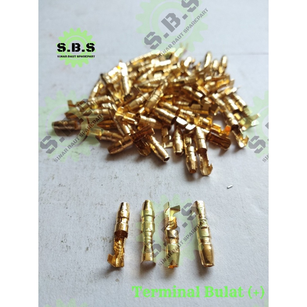 Jual TERMINAL SKUN BULAT COWOK / TERMINAL SKUN H2782 (ISI 100pcs ...