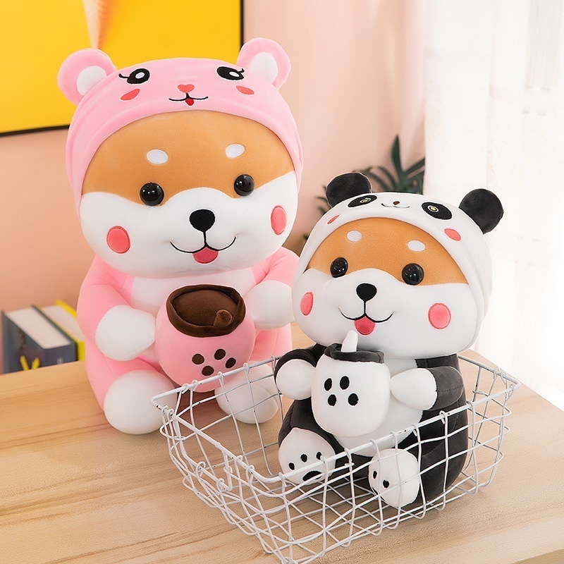 Jual Boneka Shiba Boba Kupluk Terbaru 30 Cm COOKIES THE SHIBA BOBA ...