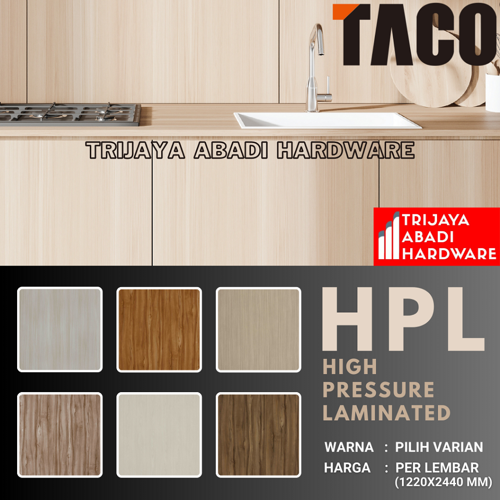 Jual Taco HPL 849 - 863 TM / 15 RE / 03 KM / 1235 FA / 611 Al Wood ...