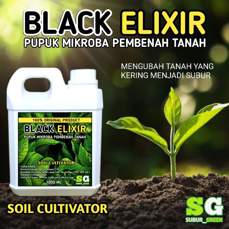 Jual SUBUR GREEN BLACK ELIXIR pupuk mikroba pembenah tanah soil ...