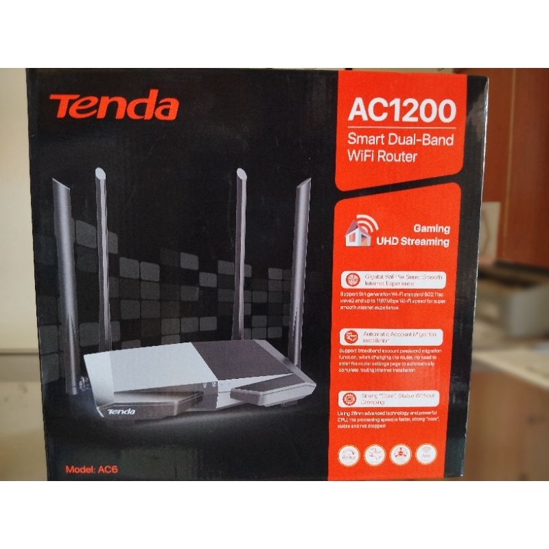 Jual Tenda AC6 AC1200 Smart Dual-Band Wireless Router | Shopee Indonesia
