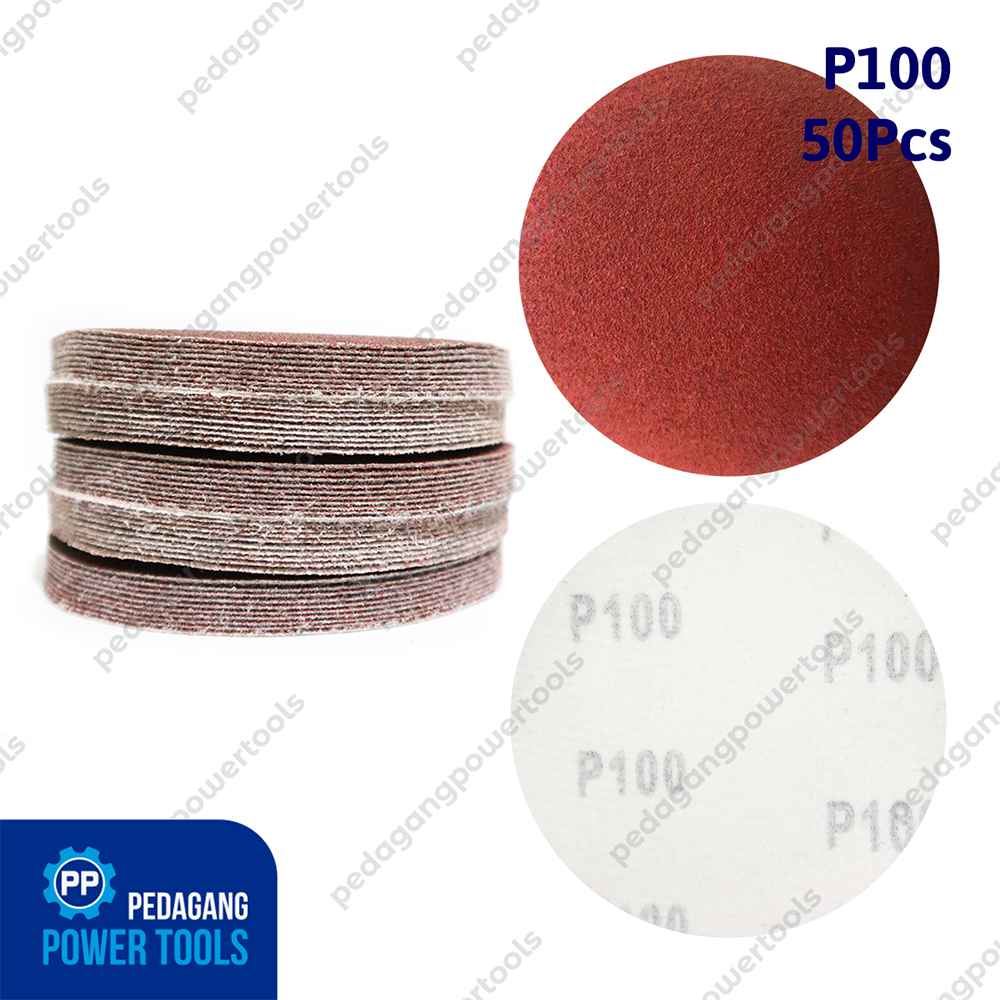 Jual AMPLAS BULAT NO 100 AMPLAS TEMPEL MATA GERINDA 4 INCH - 50 PCS ...