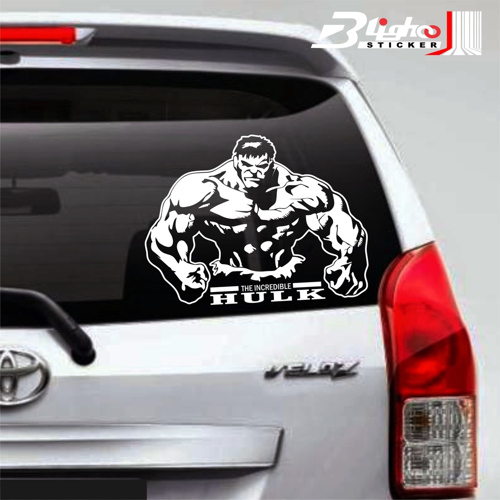 Jual STIKER KACA MOBIL / BODY KEREN CUTTING STICKER MOBIL HULK | Shopee ...