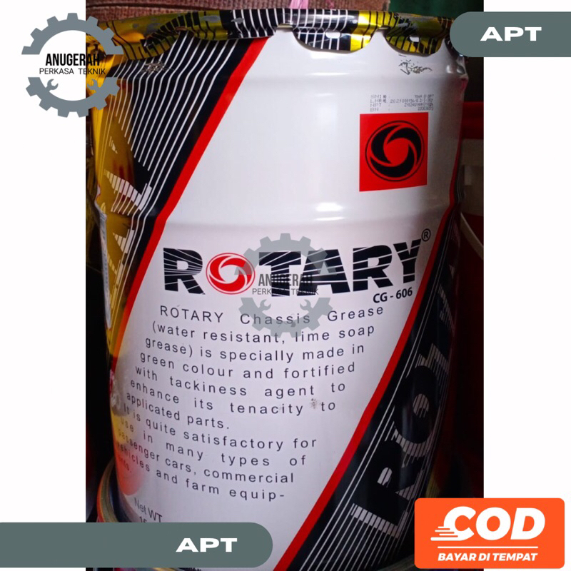 Jual Grease Gemuk Rotary Chasis CG 606 Pail 15 kg | Shopee Indonesia