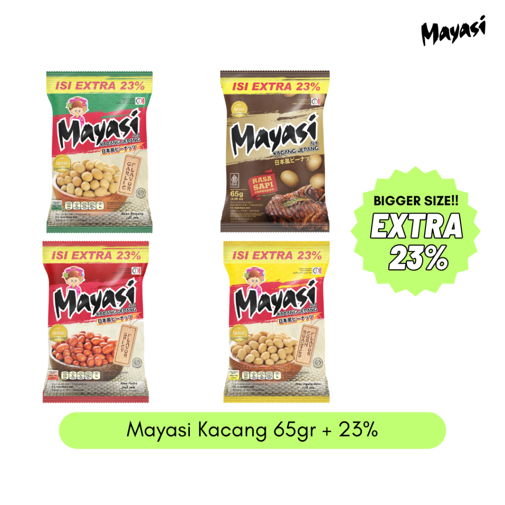 Jual Mayasi Kacang 65gr + Isi Ekstra 10% (Ukuran Lebih Besar) | Shopee ...