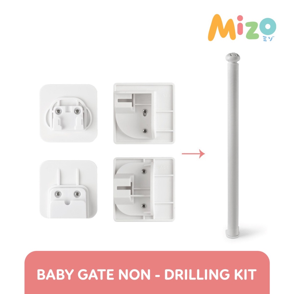 Jual MIZO No Drill Installation Kit for MIZO Retractable Baby Gate ...