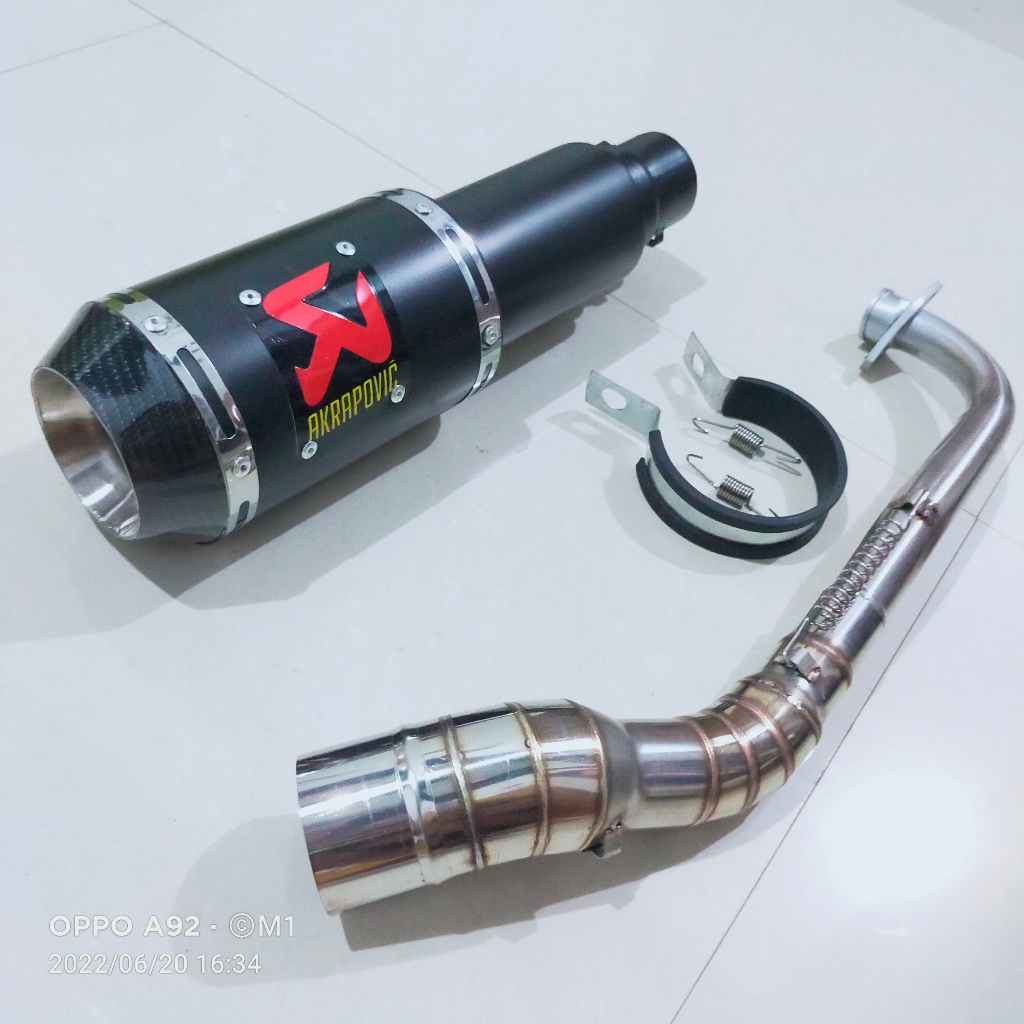 Jual Knalpot Racing Akrapovic GP M1 Lorenzo Nmax Aerox PCX Lexi Vario ...