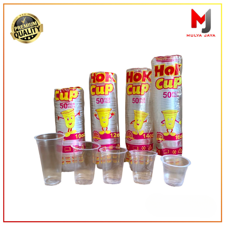 Jual Mulya Jaya Gelas Plastik HOK Cup / Gelas Pop Ice / Es Teh Jumbo ...