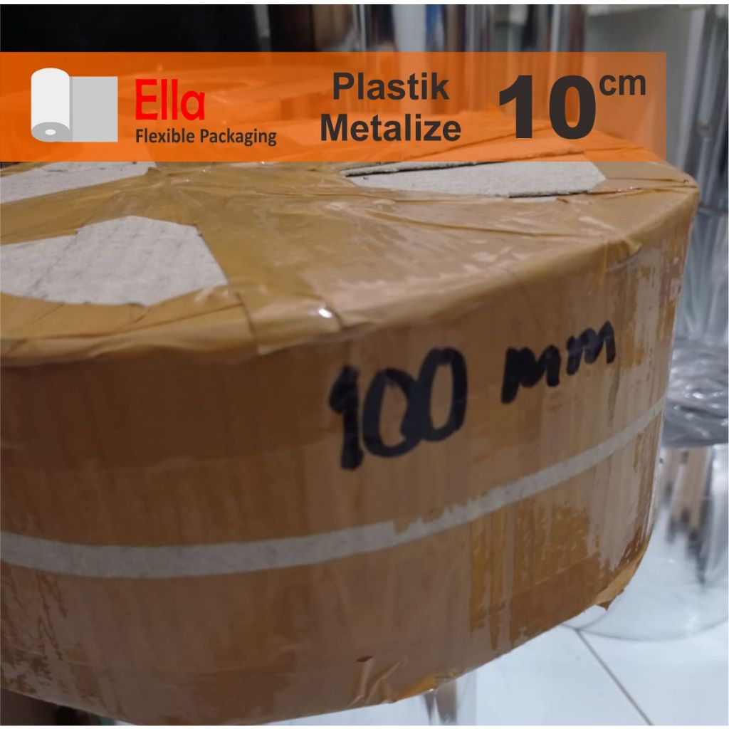 Jual Metalize Roll 10cm I 45micron I 1000meter I Kemasan Packaging ...