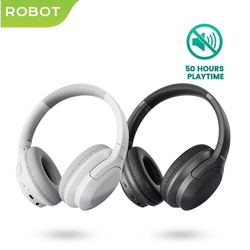 Jual ROBOT Headphone H20 Spirit Headset Bluetooth With Dual EQ | Shopee ...