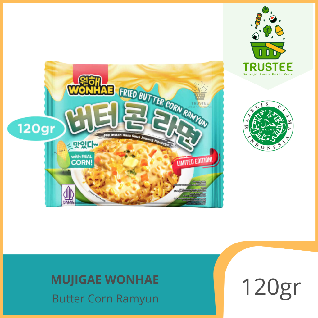 Jual Mujigae Wonhae Fried Butter Corn Ramyun Mie Saus Jagung Mentega ...
