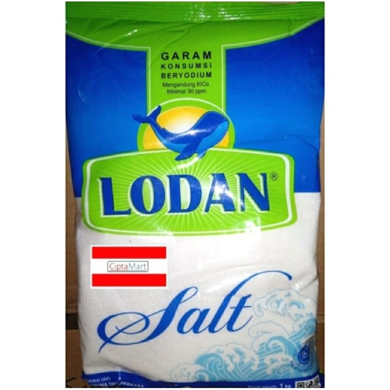 Jual Garam Halus Lodan Beryodium 1 kg | Shopee Indonesia