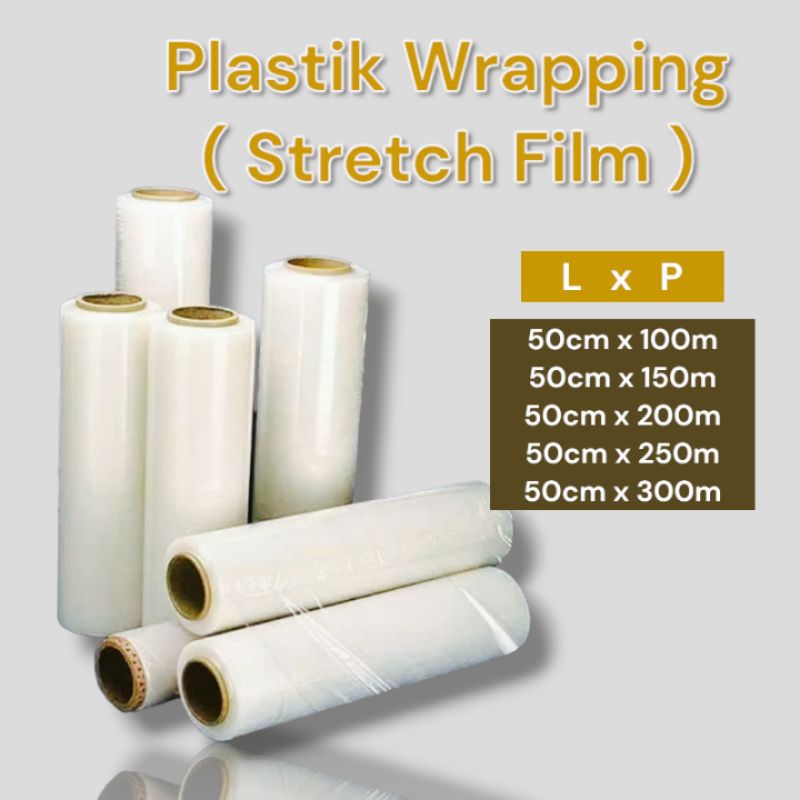 Jual Plastik Wrapping Bening Stretch Film Plastik Wrapping Besar | Shopee Indonesia
