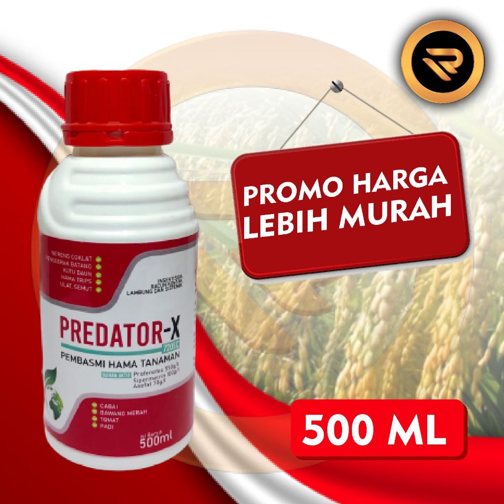 Jual PREDATOR X 720SC 500ml BAHAN AKTIF PROFENOPOS SIPERMETRIN ASEFAT insektisida pengendalian ...