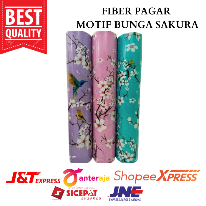 Jual [BACA DESKRIPSI] Penutup Pagar Rumah / Fiber Penutup Pagar Motif ...
