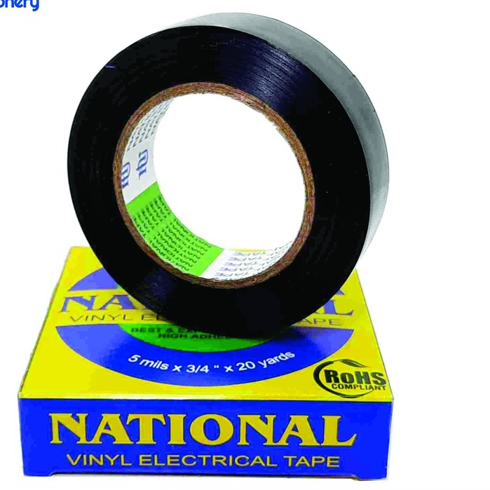 Jual NATIONAL VINYL ELECTRICAL TAPE / ISOLASI LISTRIK NATIONAL 19 MM X ...