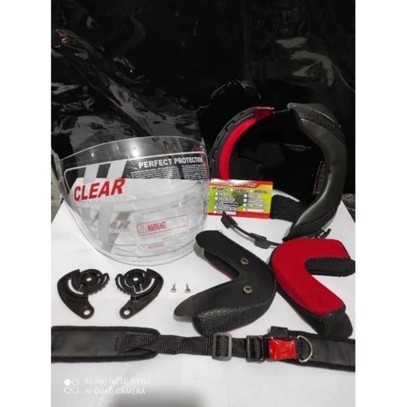 Jual paket Busa helm NHK R6 fullset kancing besi + tali helm + kaca nhk ...