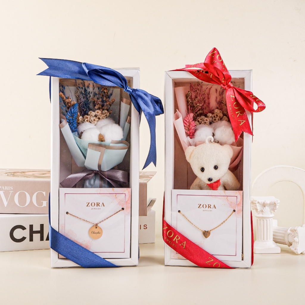 Jual Gift flower box bucket bouquet bunga kering kado hadiah hampers ...