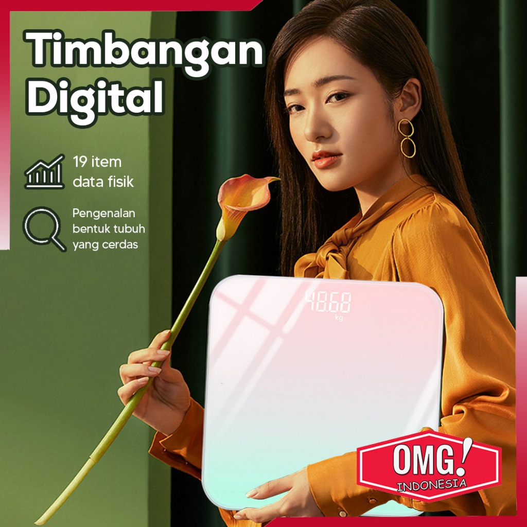 Jual SMART TIMBANGAN BADAN DIGITAL Smart Scale Body Fat Elektrik Mini ...