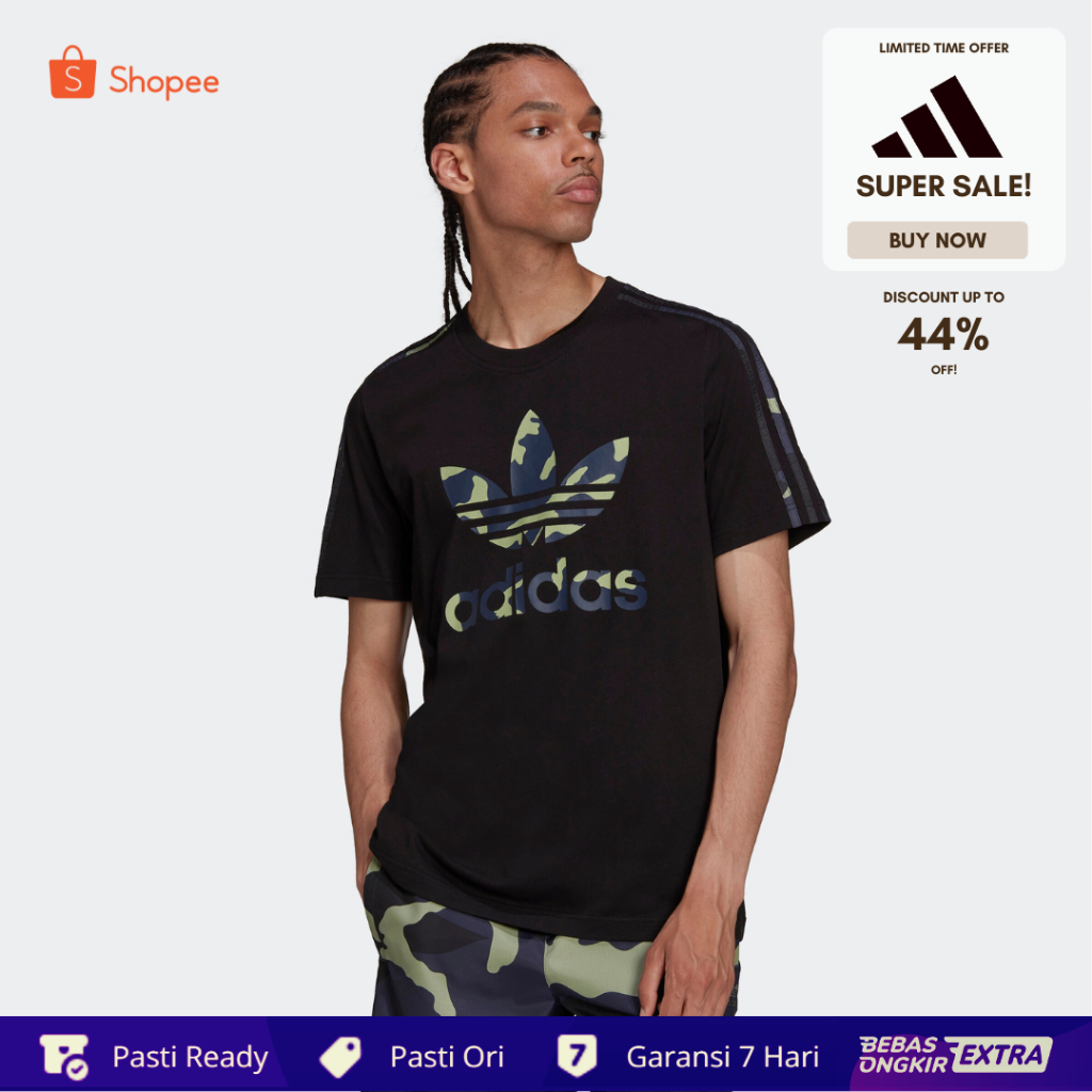 Jual Kaos Adidas Originals Graphics Camo Infill Tee HF4888 - Black ...
