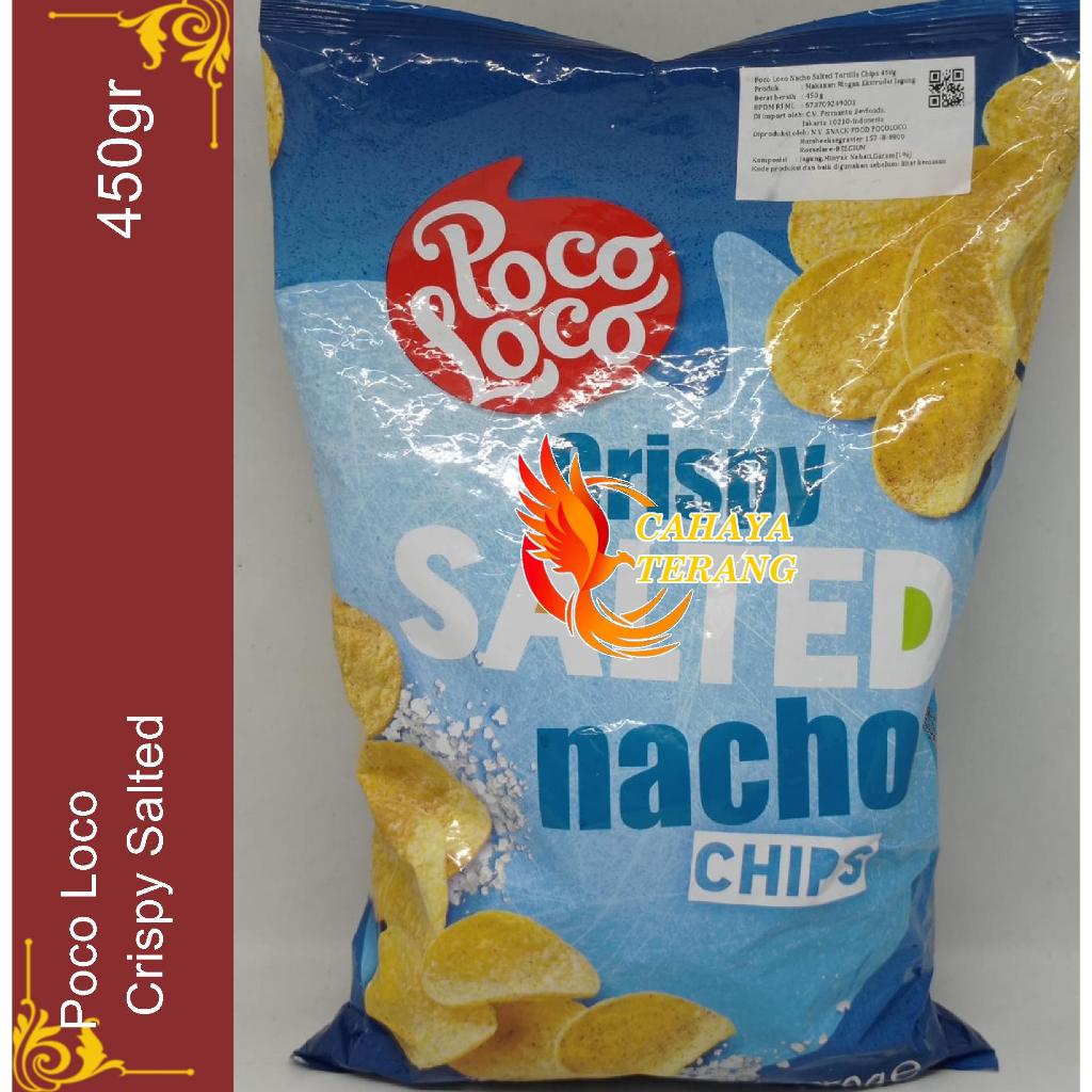 Jual Poco Loco Crispy Salted Nachos Tortilla Chips 450 gr | Keripik Jagung Asin Nacho | Shopee ...