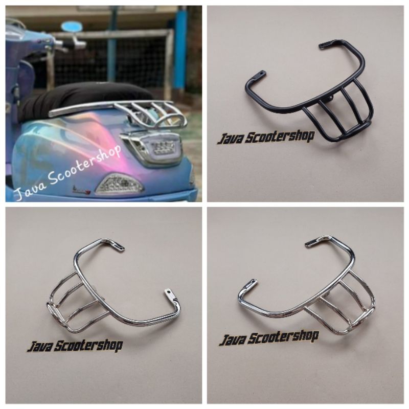 Jual Rear Rack / Rearrack untuk Vespa LX dan S / Aksesoris Vespa Matic ...
