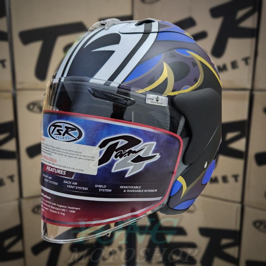 Jual Helm TSR Ram 4 Nakasuga Original Half Face TSR Helmet Ram4 ...
