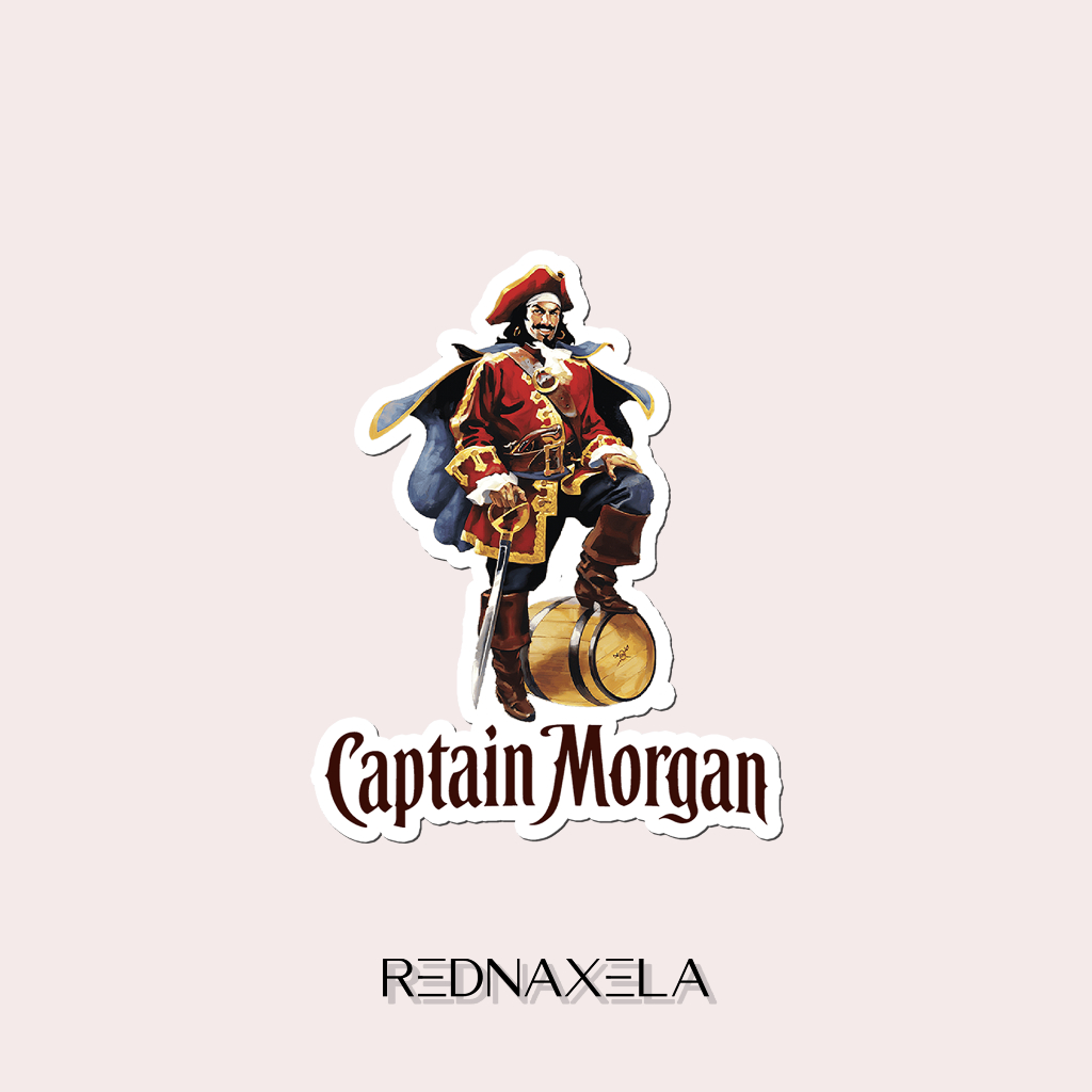 Jual Stiker Vinyl Captain Morgan 3 Stiker Koper Outdoor Waterproof ...