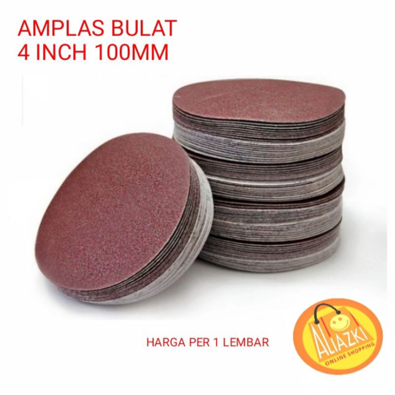 Jual Amplas Gerinda Bulat 4 inc - Ampelas Bulat 100 mm - Amplas Grinda ...
