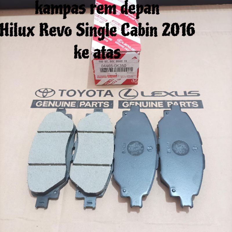 Jual brake Pad / Kampas Rem Depan Toyota Hilux Single Cabin 2016 UP ...