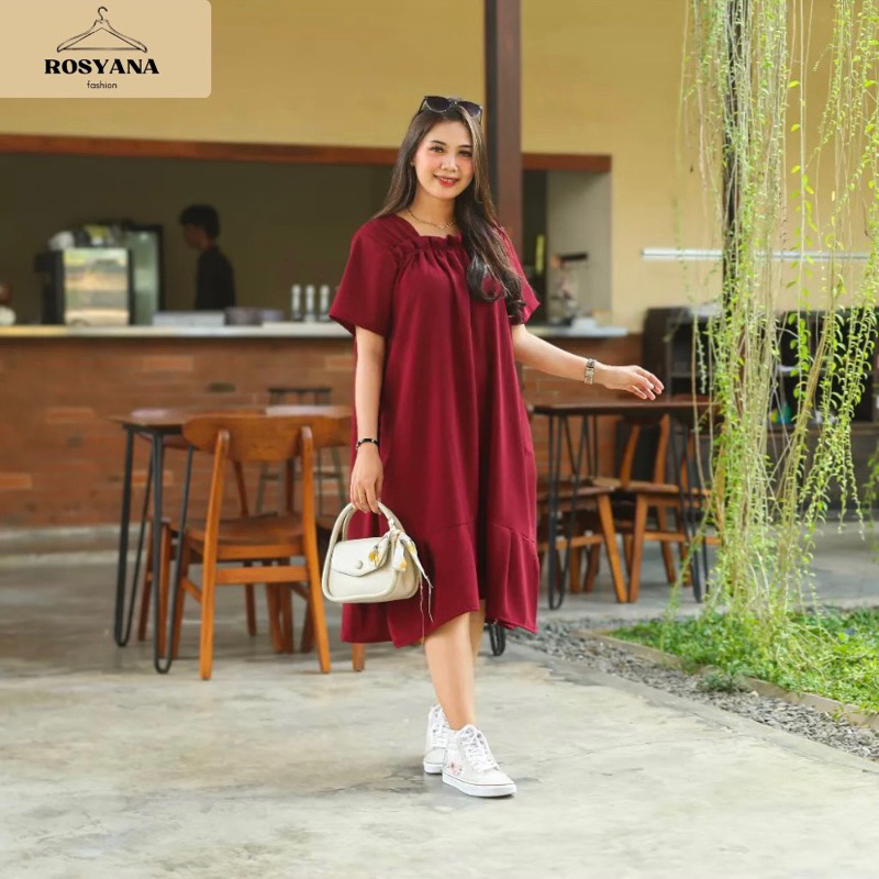 Jual Daster Fuji Bahan Crinkle Airflow | Long Dress Fuji Daster Busui ...