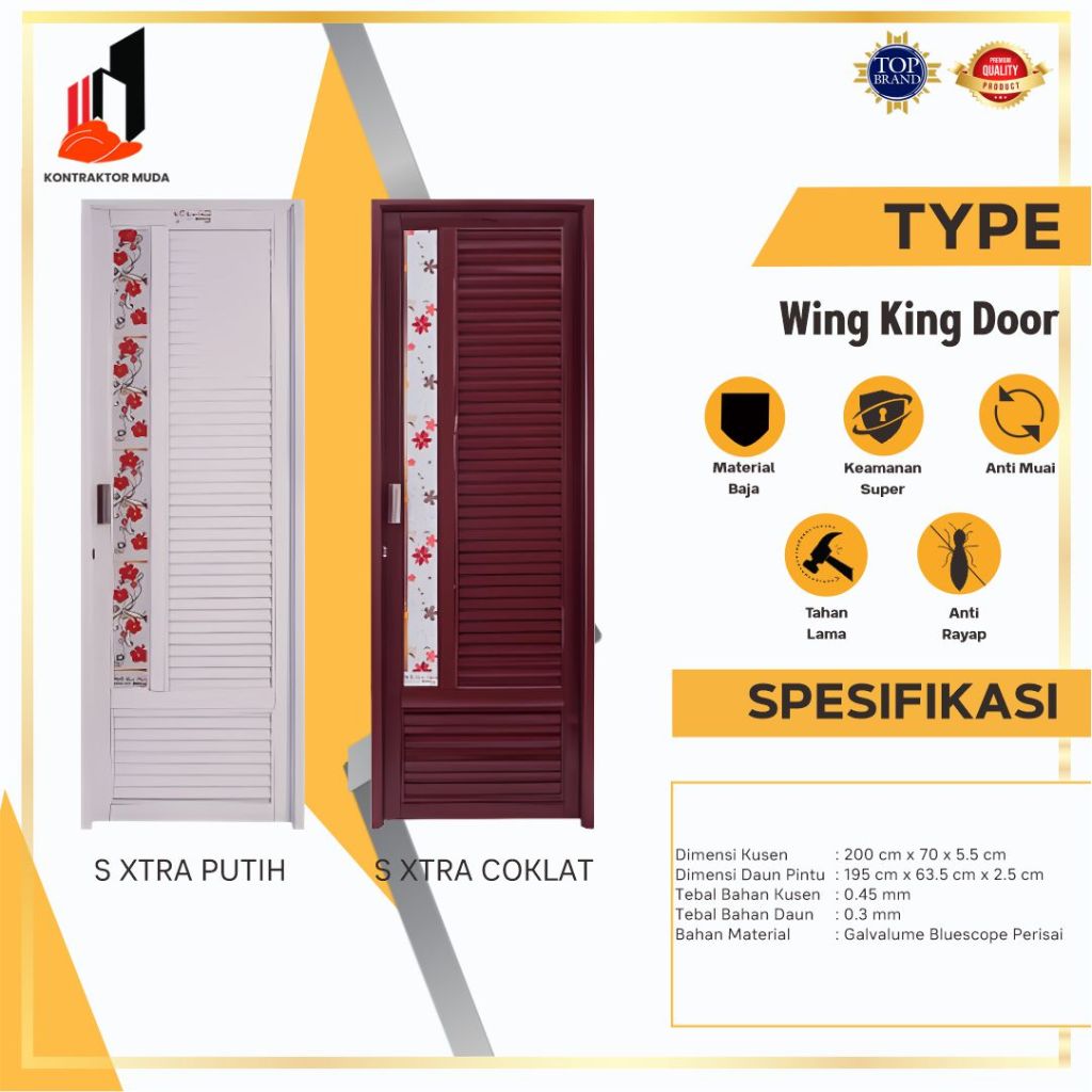 Jual TB KONTRAKTOR MUDA - (TOILET WKD) Full Set Pintu Kamar Mandi ...