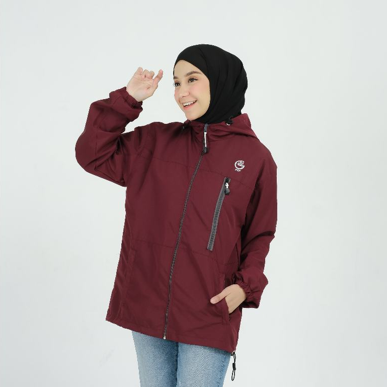 Jual Jaket Parasut Wanita Waterproof Model Ararat size M L XL XXL ...