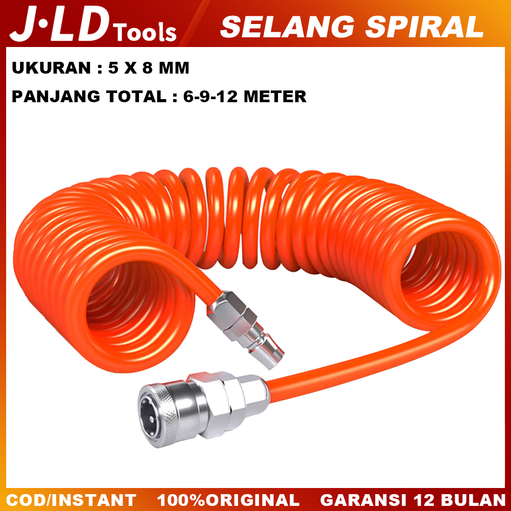 Jual JLD Selang Spiral Kompresor 5X8mm 6-9-12M Dapat dihubungkan ke ...