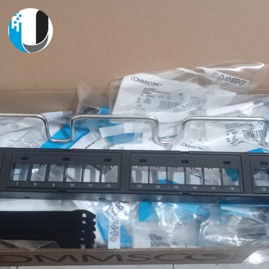 Jual Patch Panel 24 port Cat 6 AMP Commscope | Shopee Indonesia