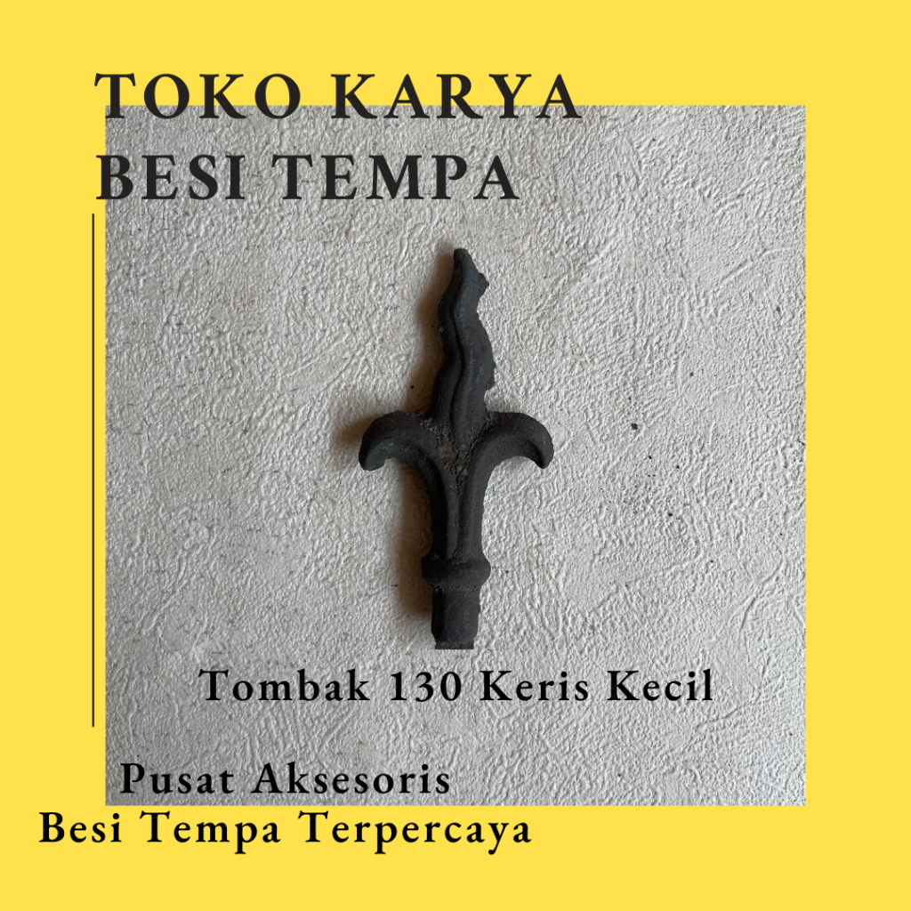 Jual Ornamen Besi Tombak Keris 130 Cor / Ornamen Pagar Besi Tombak ...