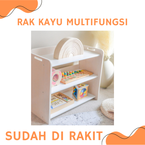 Jual TERMURAH!!!!!! Rak Montessori untuk Balita | Rak Mainan | Siap ...