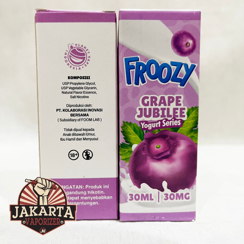 Jual [SALT] FOOM FROOZY GRAPE JUBILEE SALTNIC 30ML 30MG BY PLANET VAPE ...