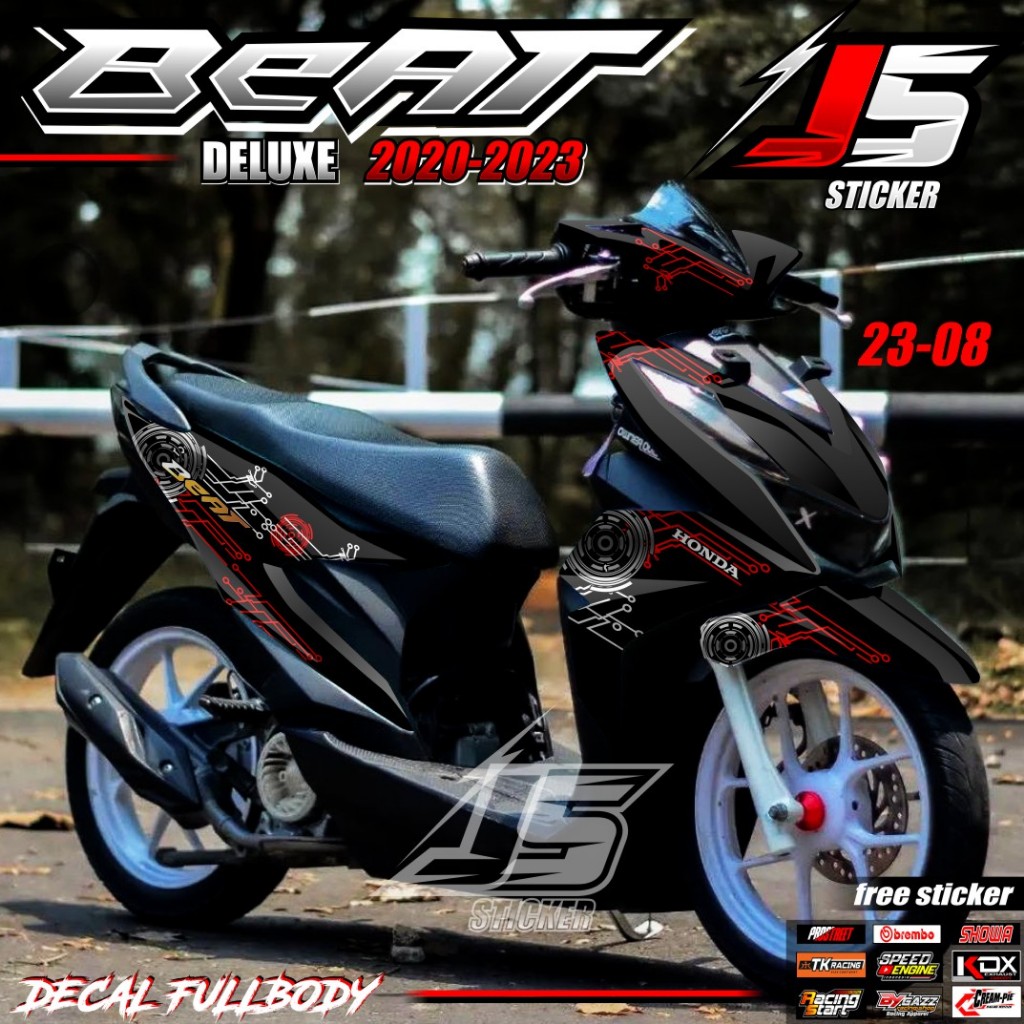 Jual (COD) TERBARU Decal Sticker Beat DELUXE STREET 2020 2021 2022 2023 ...