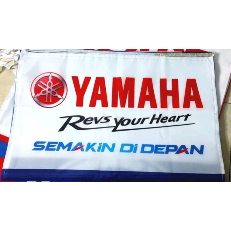 Jual bendera umbul-umbul YAMAHA READY STOK KAIN PRINTING | Shopee Indonesia