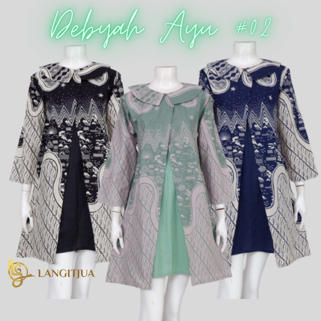 Jual TUNIK DEBYAH AYU S-XXXL | TUNIK BATIK SOLO | DRESS OUTFIT KONDANGAN | BATIK BAJU KERJA ...