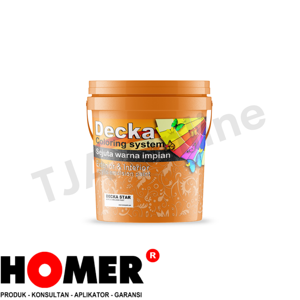 Jual Cat Tembok Interior Decka Star Homer Paint Super White 5 KG ...