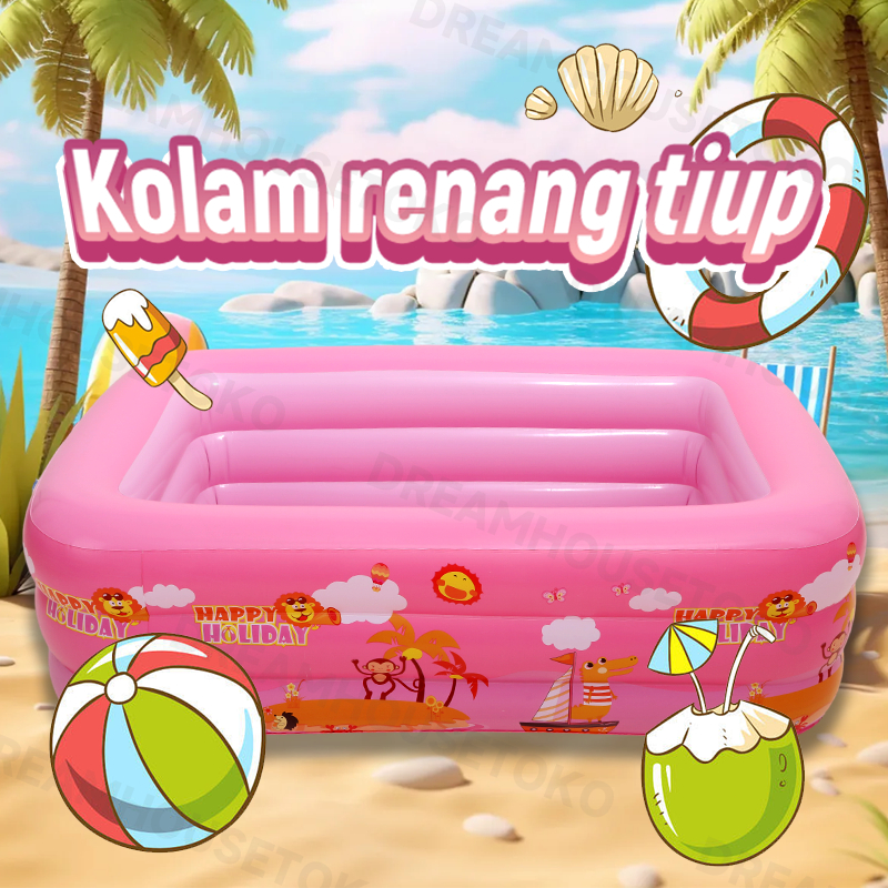 Jual Kolam Renang Anak Jumbo 150*105*55 cm 3Rings +Pompa Kolam Renang ...