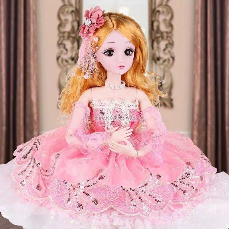 Jual Mainan anak perempuan Boneka BJD doll 60 cm princess set premium ...